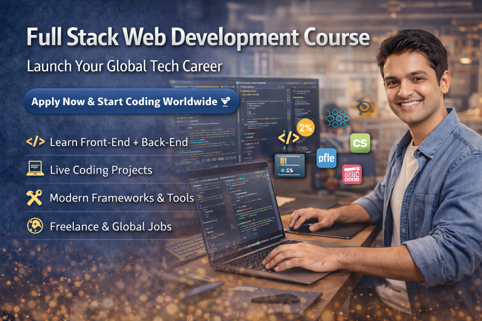 Full Stack Web Development Course | Global Tech Careers | Dream EduVision